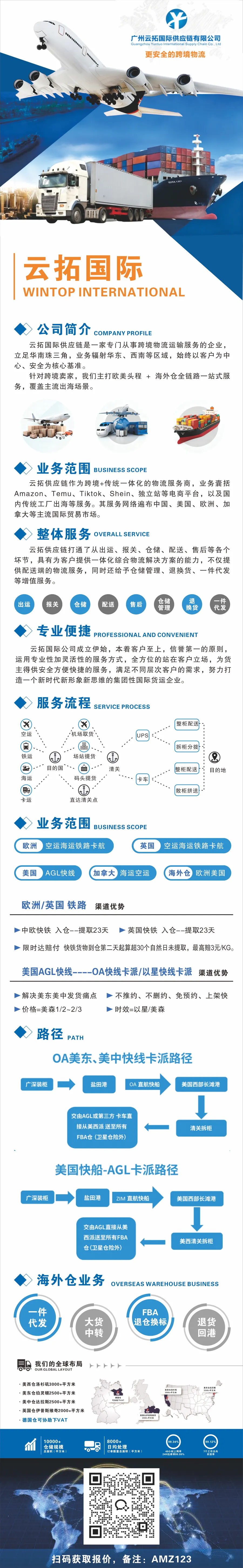 云拓国际服务介绍-AMZ123跨境导航